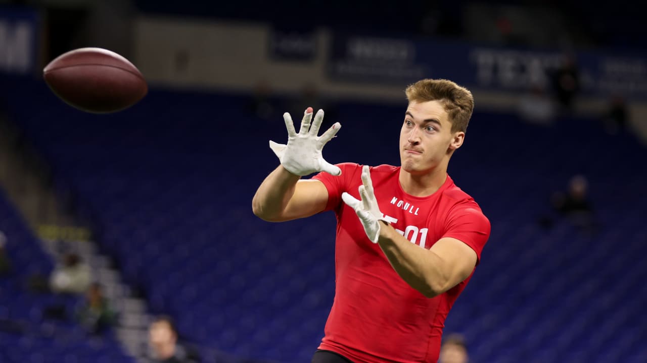 Tight end Davis Allen at the 2023 NFL Scouting Combine
