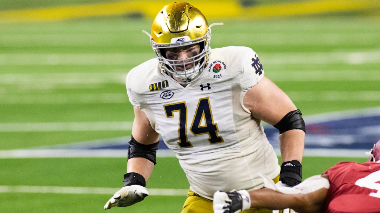Miami Dolphins select Notre Dame tackle Liam Eichenberg with No. 42 ...