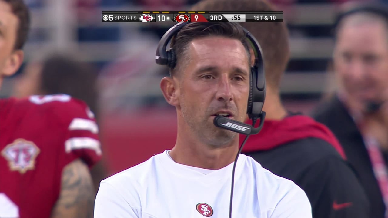 San Francisco 49ers quarterback Josh Rosen throws interception directly ...