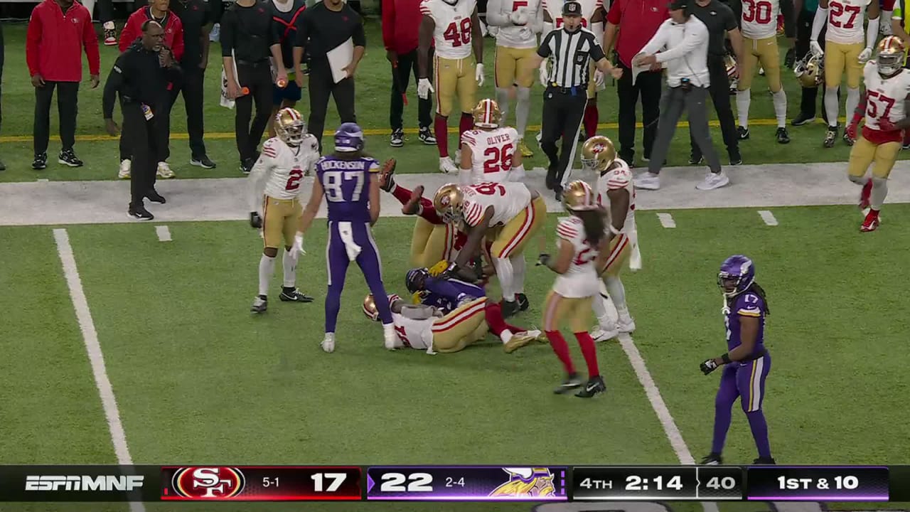 San Francisco 49ers Top Plays Vs Minnesota Vikings Week 7