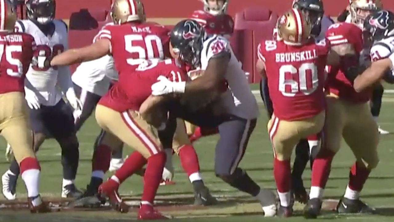 Houston Texans defensive end Jordan Jenkins ambushes San Francisco ...