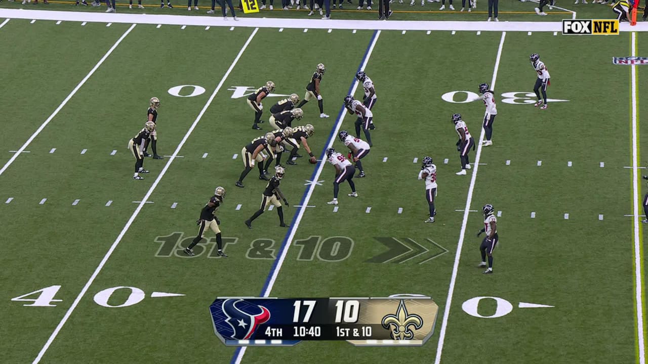 Houston Texans defensive ta kle Khalil Davis trips up New Orleans ...