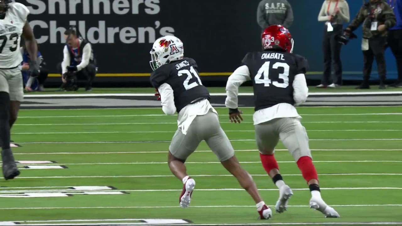 Ball State Cardinals cornerback Nic Jones nabs a sideline interception ...