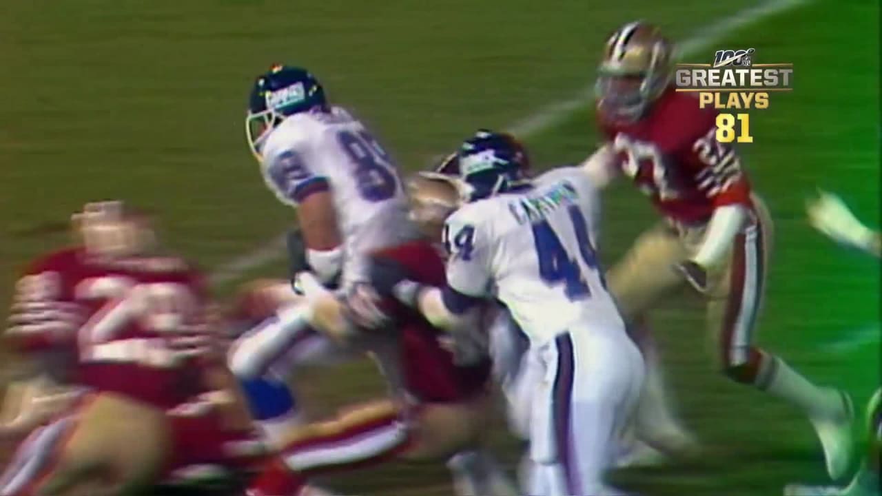 'NFL 100 Greatest' No. 81: New York Giants tight end Mark Bavaro drags ...