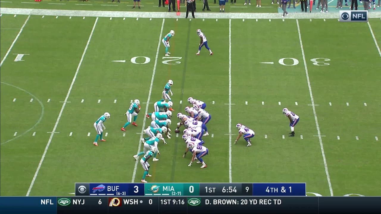 Fourth-down gamble pays off as Bills' O-line paves way for Gore