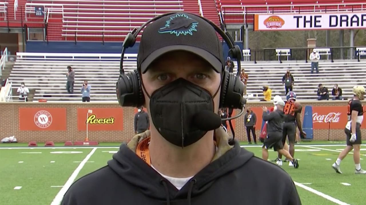 Miami Dolphins DC Josh Boyer recaps stand outs from Resse's Senior Bowl practice