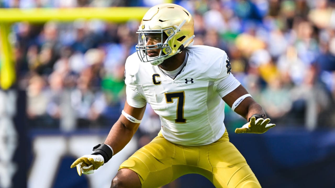 NFL Media's Scott Pioli: Look for Notre Dame edge rusher Isaiah Foskey ...