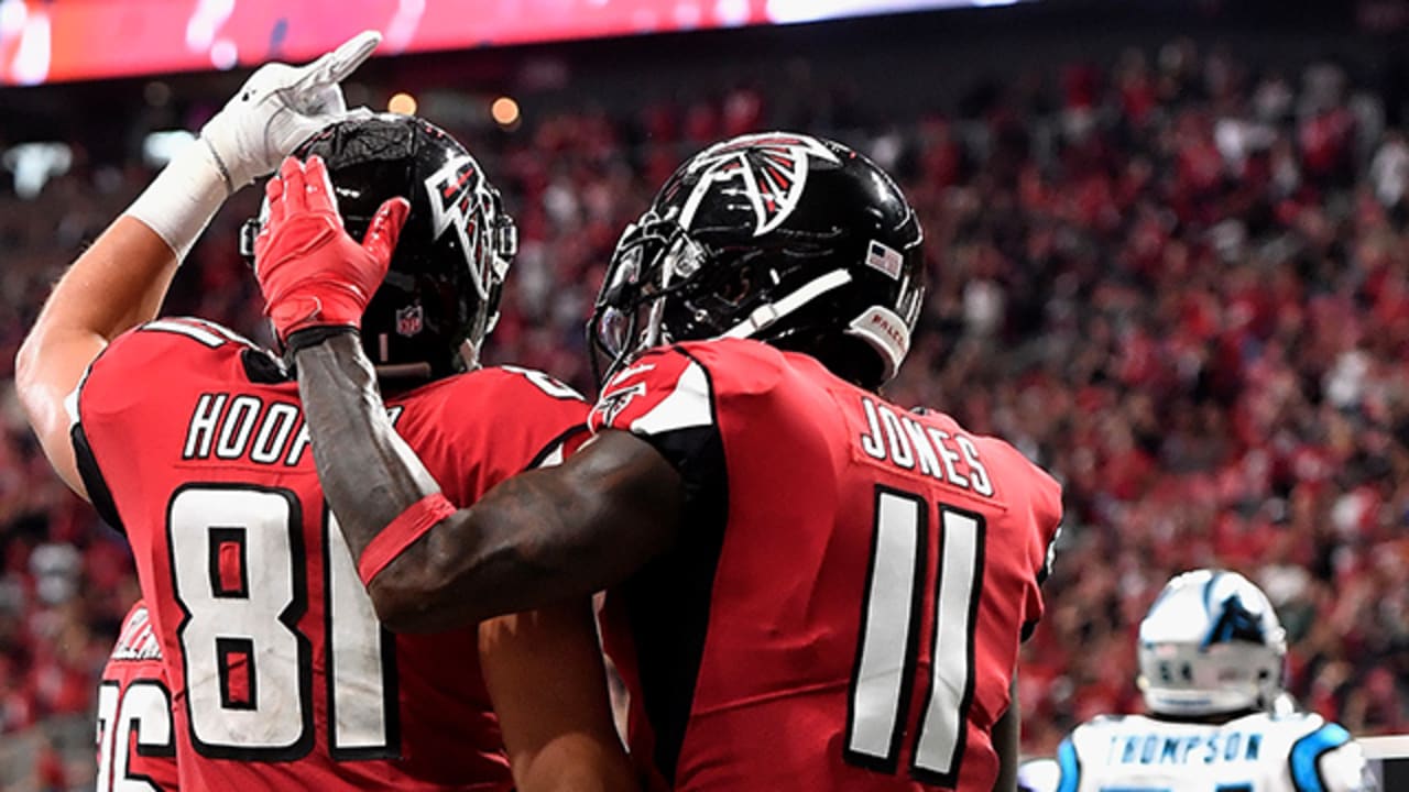 Austin Hooper makes leaping grab for 8-yard TD catch