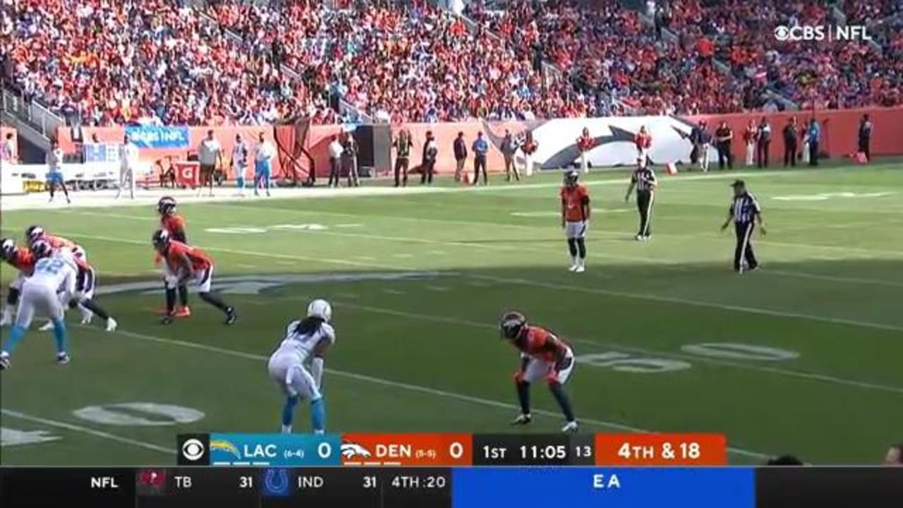 Denver Broncos punter Sam Martin's PERFECT punt is downed at the Los ...
