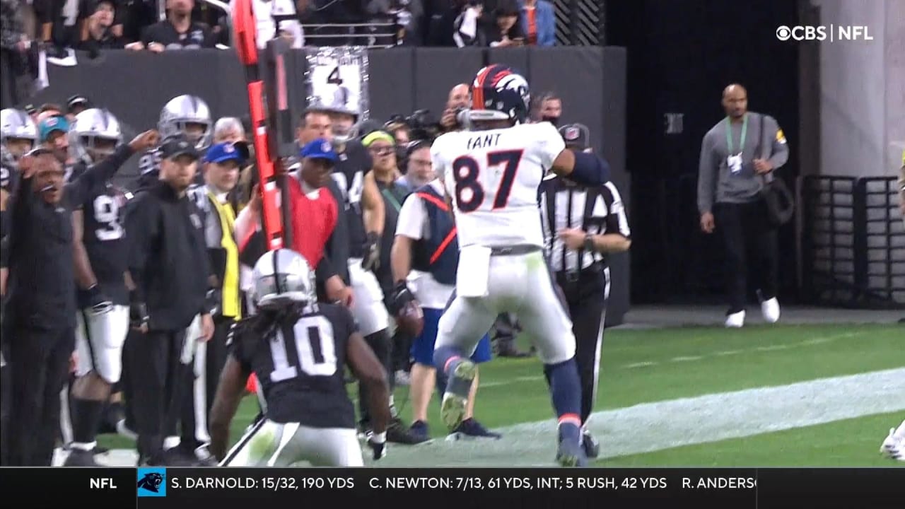 Denver Broncos quarterback Drew Lock's 20-yard zip pass hits tight end ...