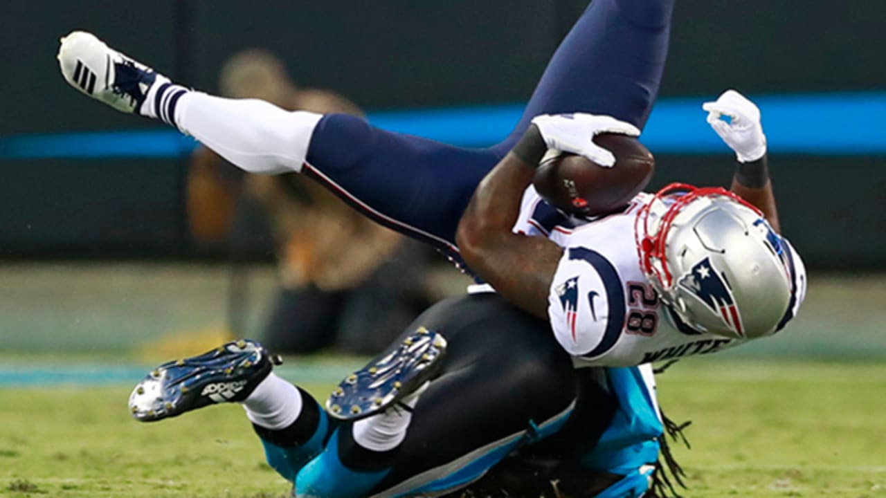 Donte Jackson makes impressive tackle on James White to force punt