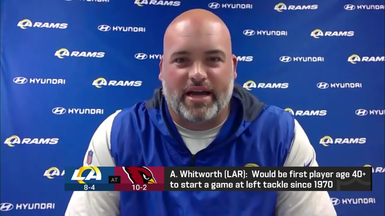 Los Angeles Rams offensive lineman Andrew Whitworth discusses how he's ...