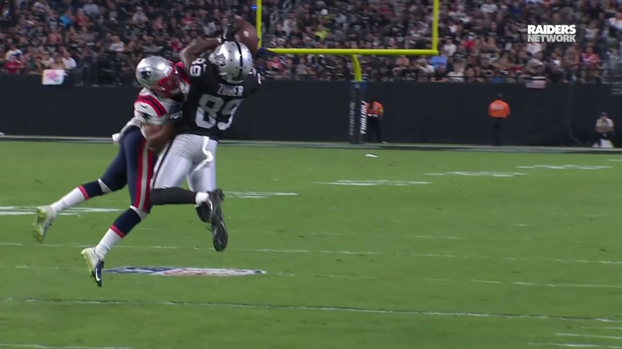 Las Vegas Raiders wide receiver Isaiah Zuber uses laser focus to pluck ...