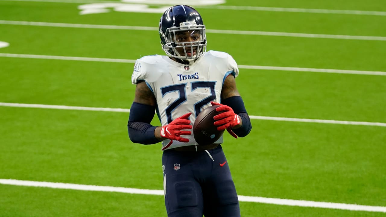 Tennessee Titans running back Derrick Henry walks into the end zone for ...