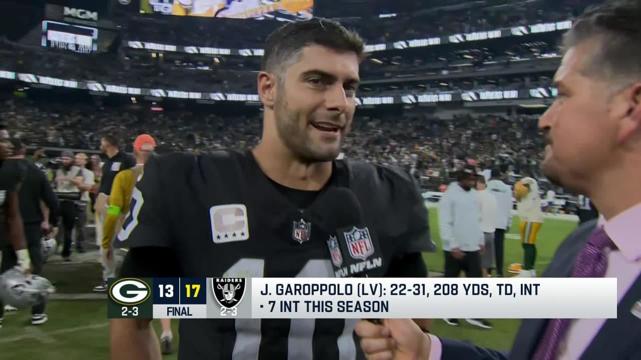 NFL Network Omar Ruiz's on-field interview with quarterback Jimmy ...