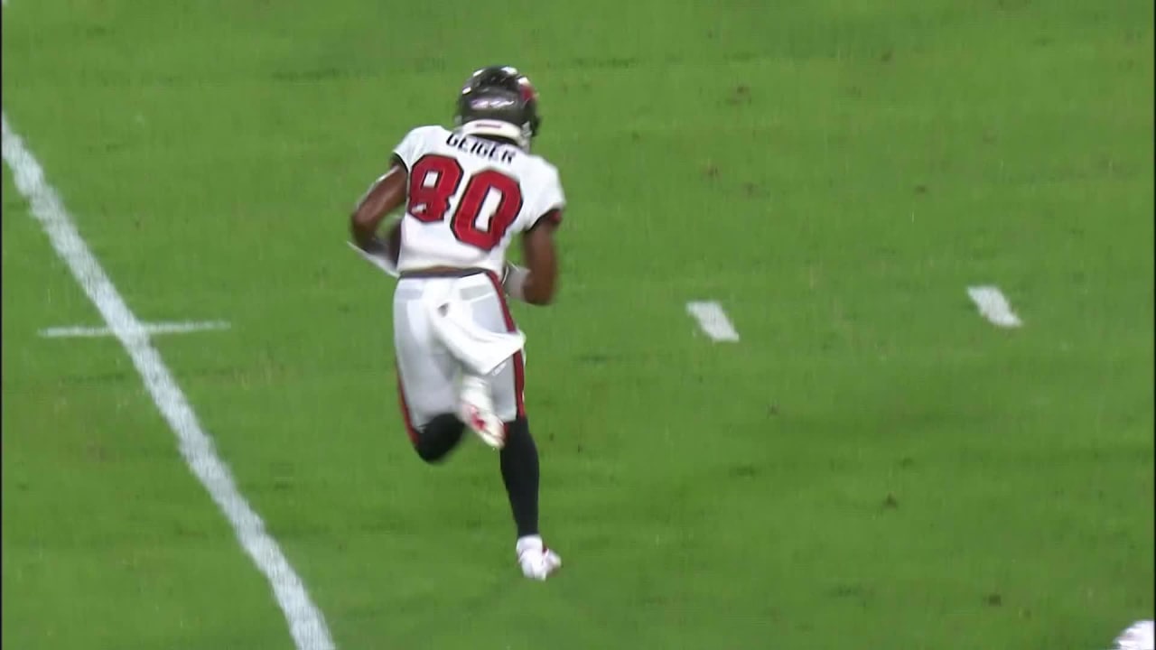 Tampa Bay Buccaneers wide receiver Kaylon Geiger reverses field for ...