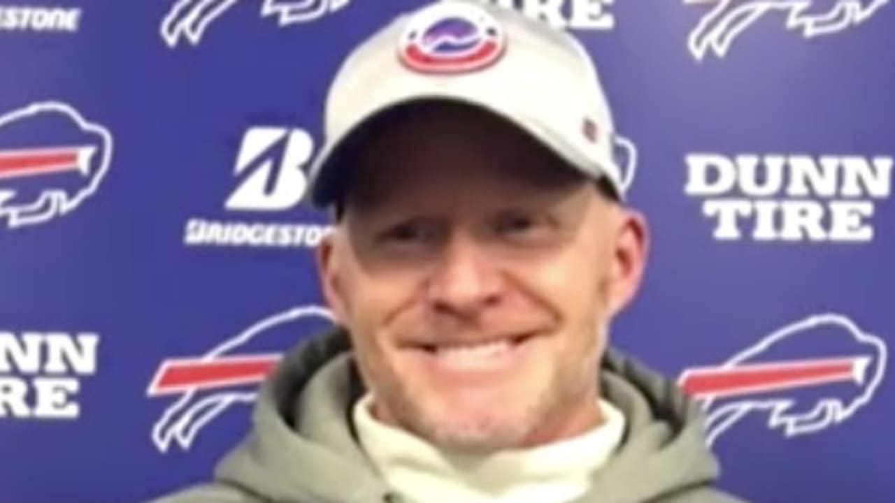 Buffalo Bills head coach Sean McDermott reacts leading Bills to first ...