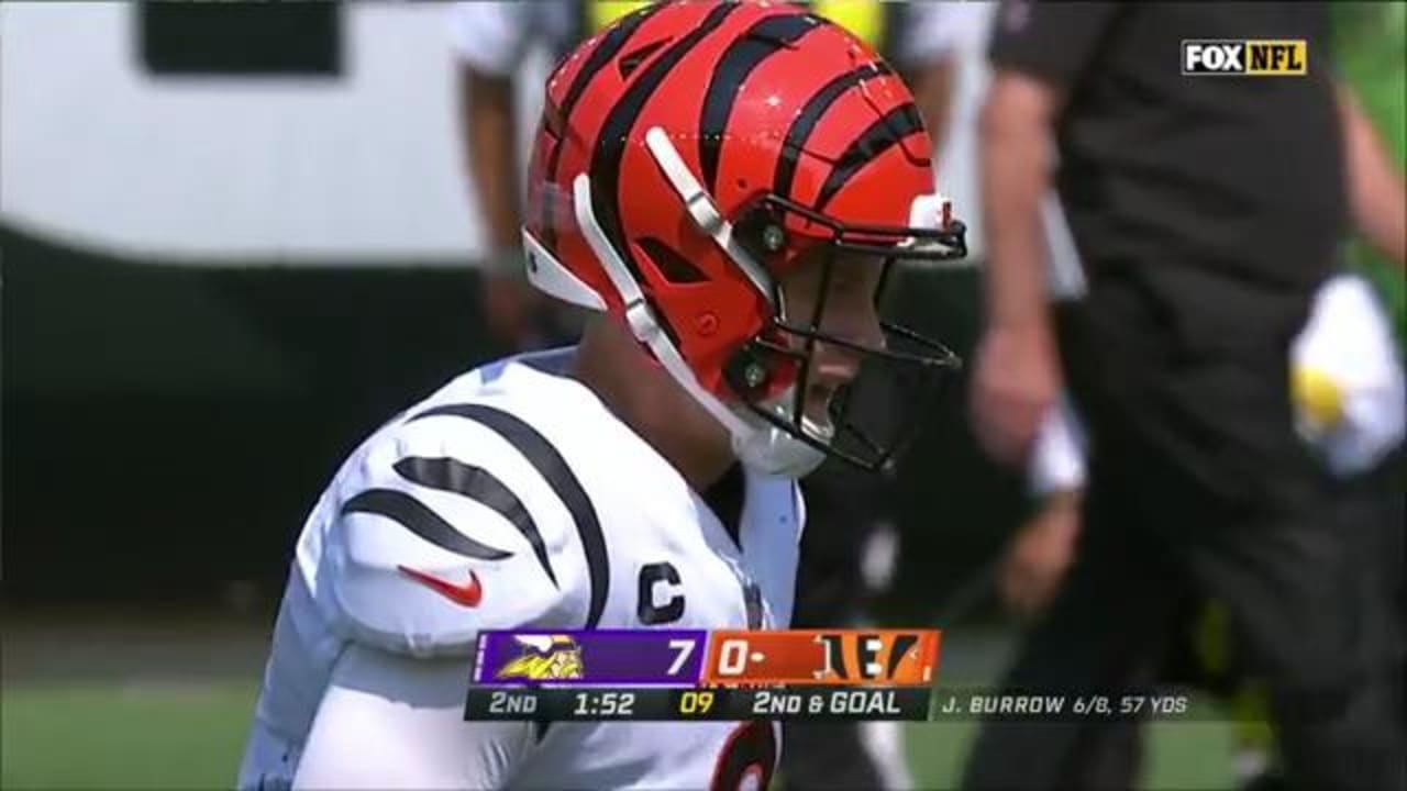 Cincinnati Bengals quarterback Joe Burrow finds wide receiver Tee ...