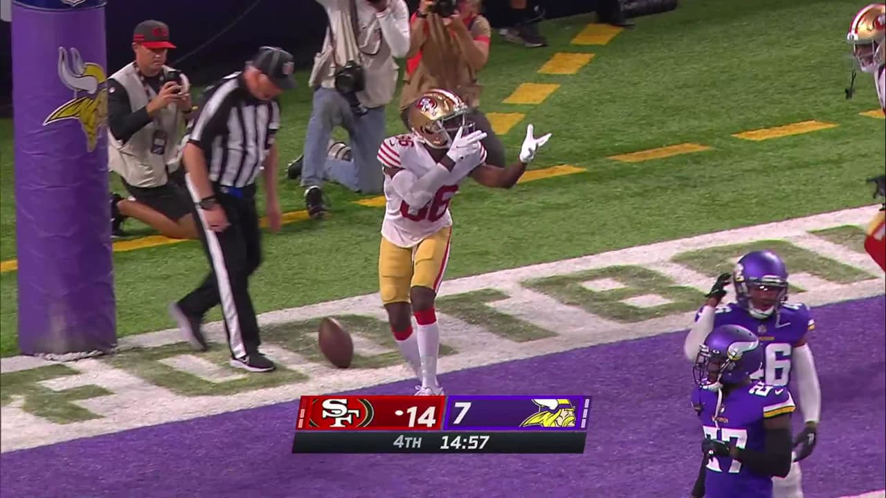 San Francisco 49ers wide receiver Danny Gray gets wide open for two ...