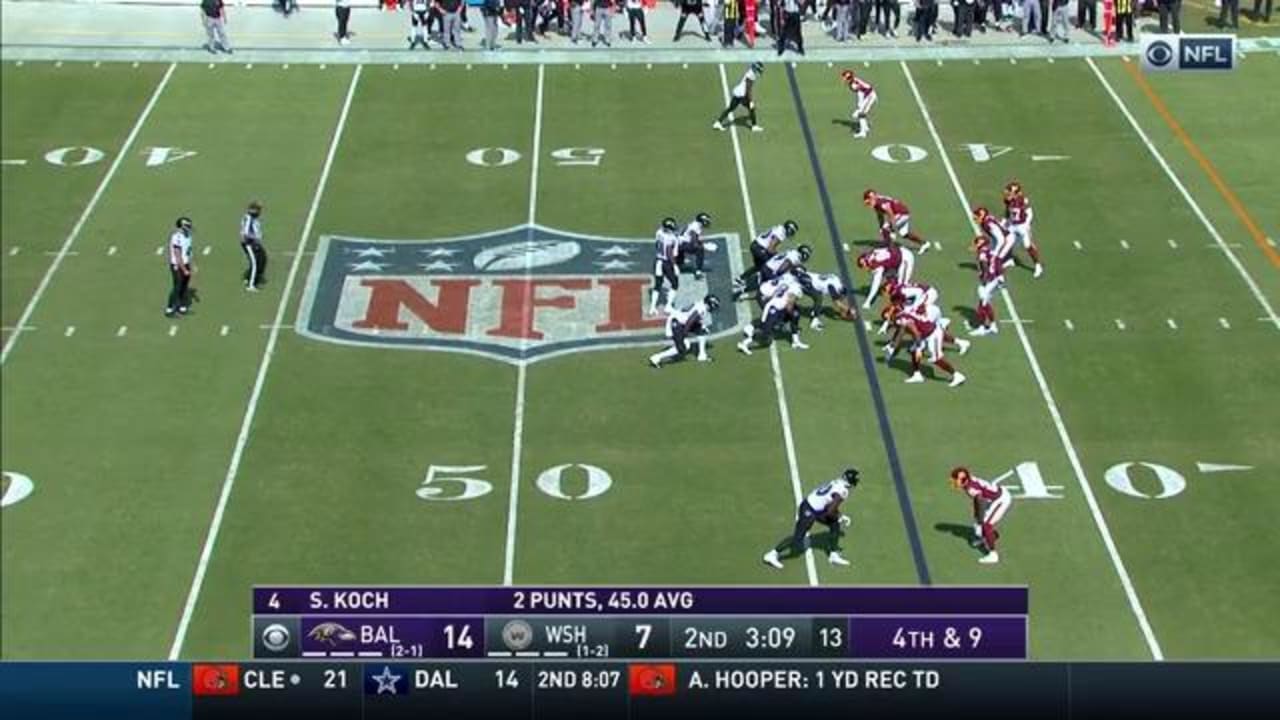 Fake-punt alert! Baltimore Ravens punter Sam Koch's career completion ...