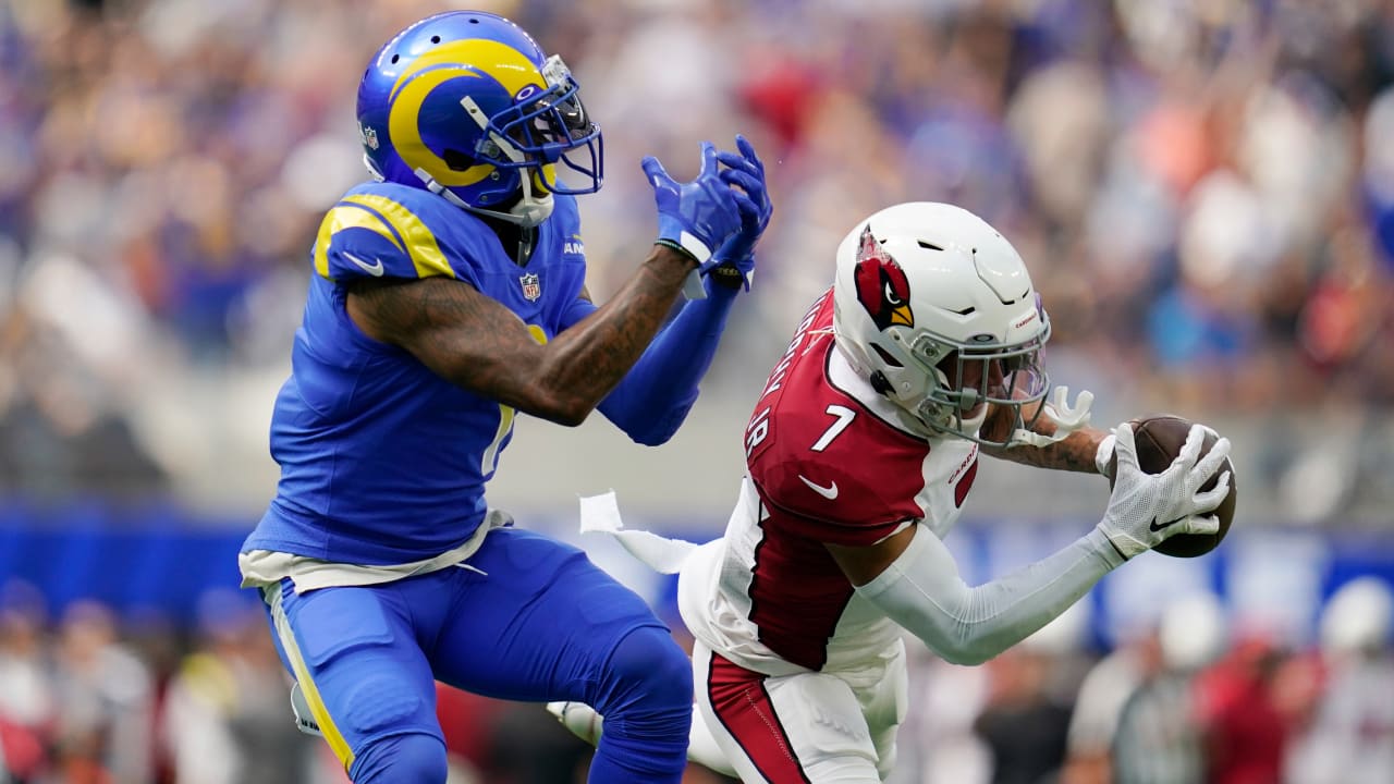 Arizona Cardinals cornerback Byron Murphy picks off Los Angeles Rams ...
