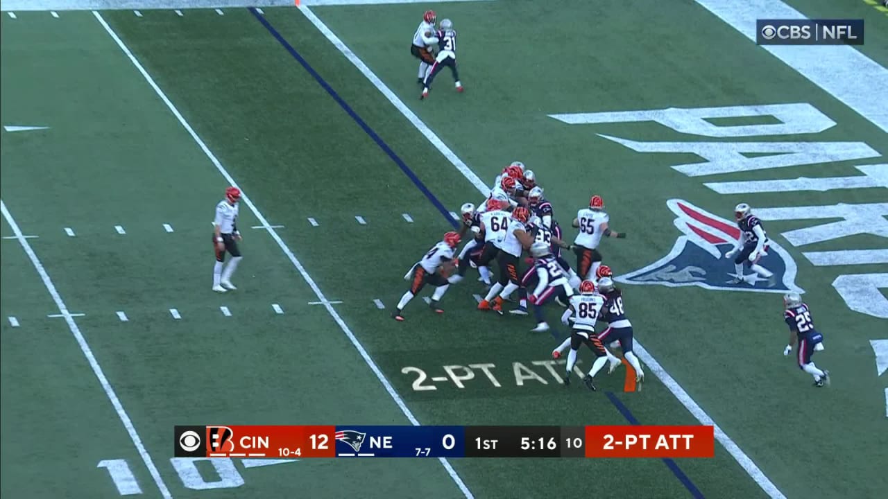 New England Patriots stonewall Cincinnati Bengals' two-point conversion ...