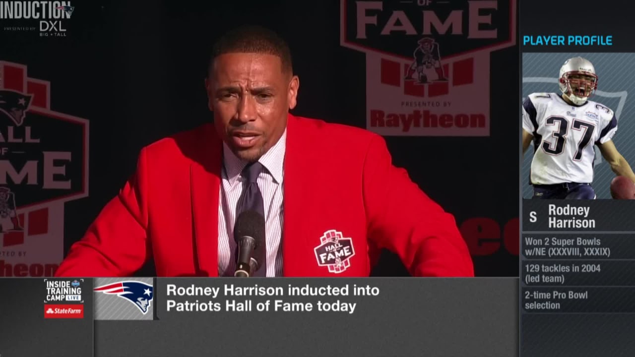 Former New England Patriots safety Rodney Harrison shares emotional ...