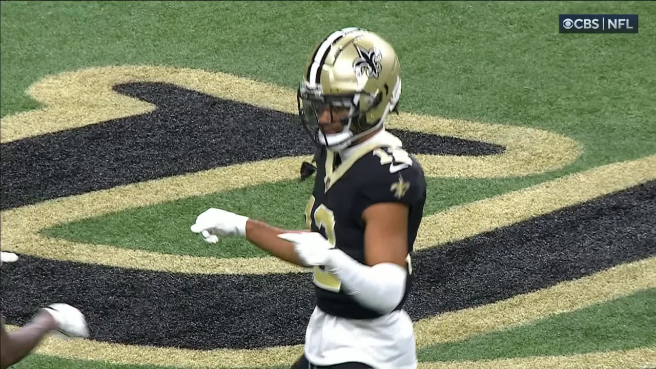 New Orleans Saints wide receiver Chris Olave's first TD in four weeks ...