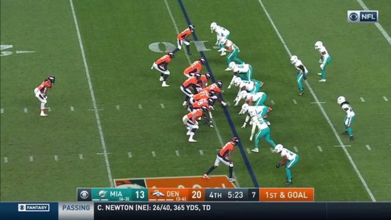 Miami Dolphins strip Melvin Gordon near goal line for CLUTCH turnover