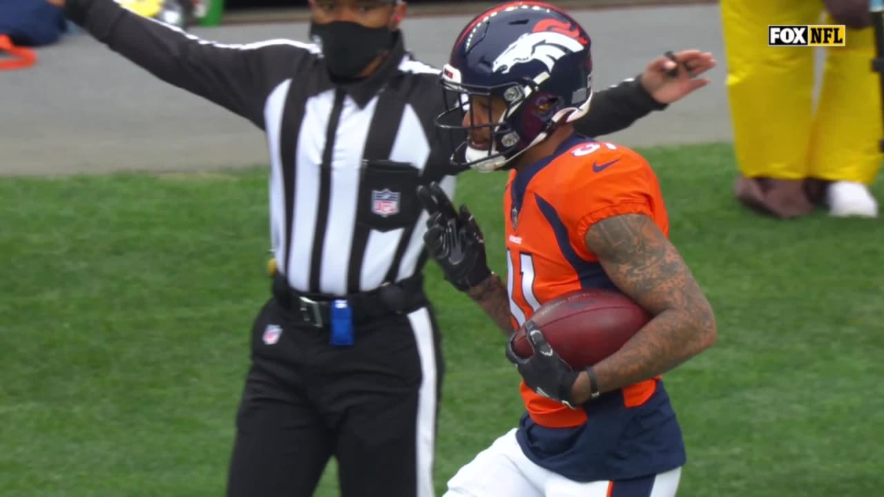 Denver Broncos quarterback Teddy Bridgwater and wide receiver Tim ...