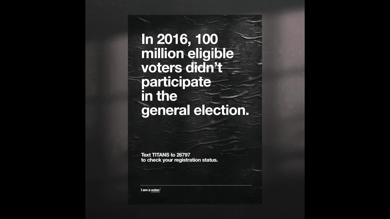 Tennessee Titans voting campaign: Every vote counts