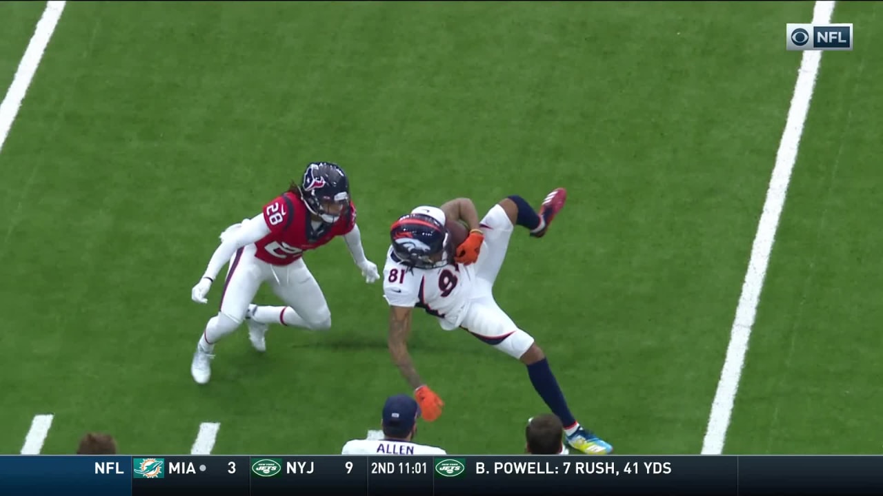 Drew Lock dials launch codes on 37-yard pass to Tim Patrick