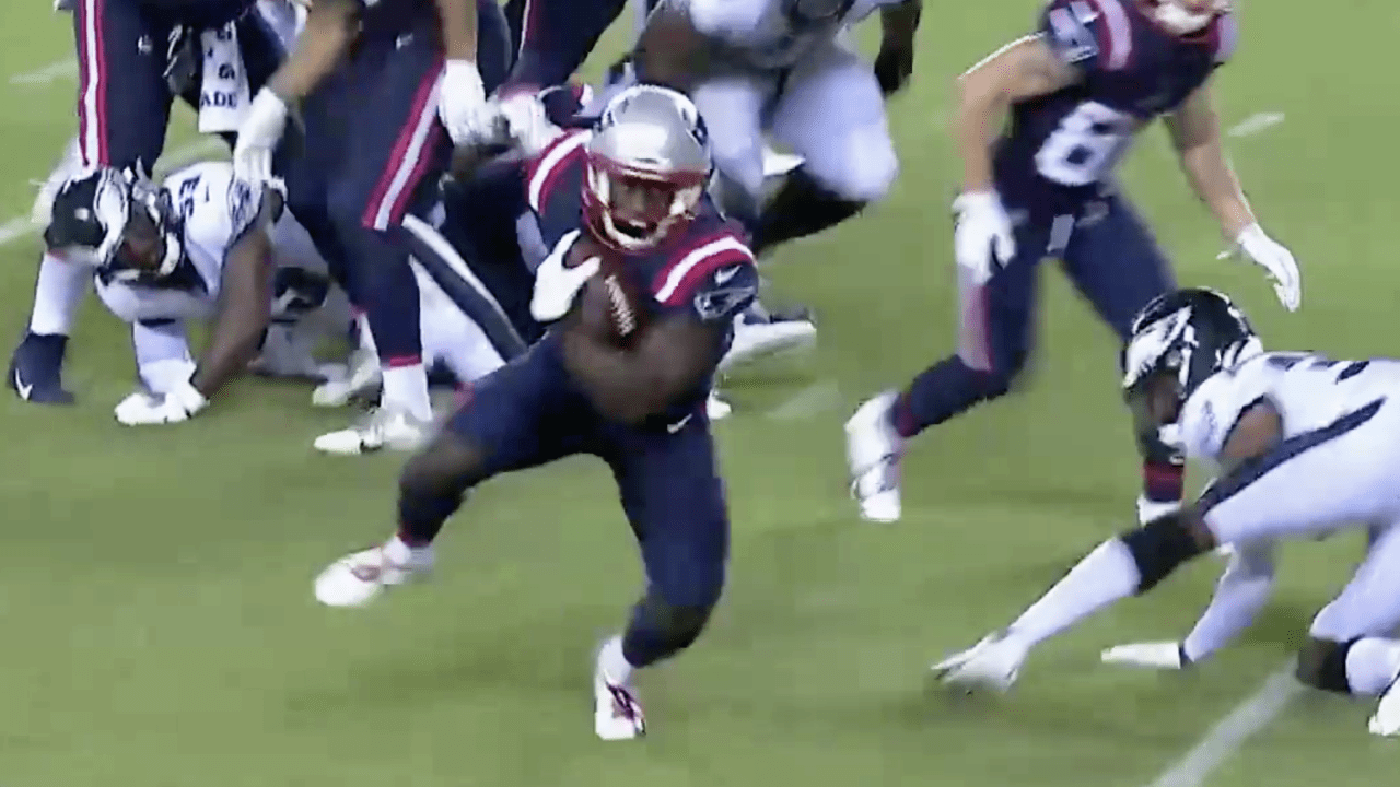 New England Patriots running back J.J. Taylor's filthy spin move sends ...