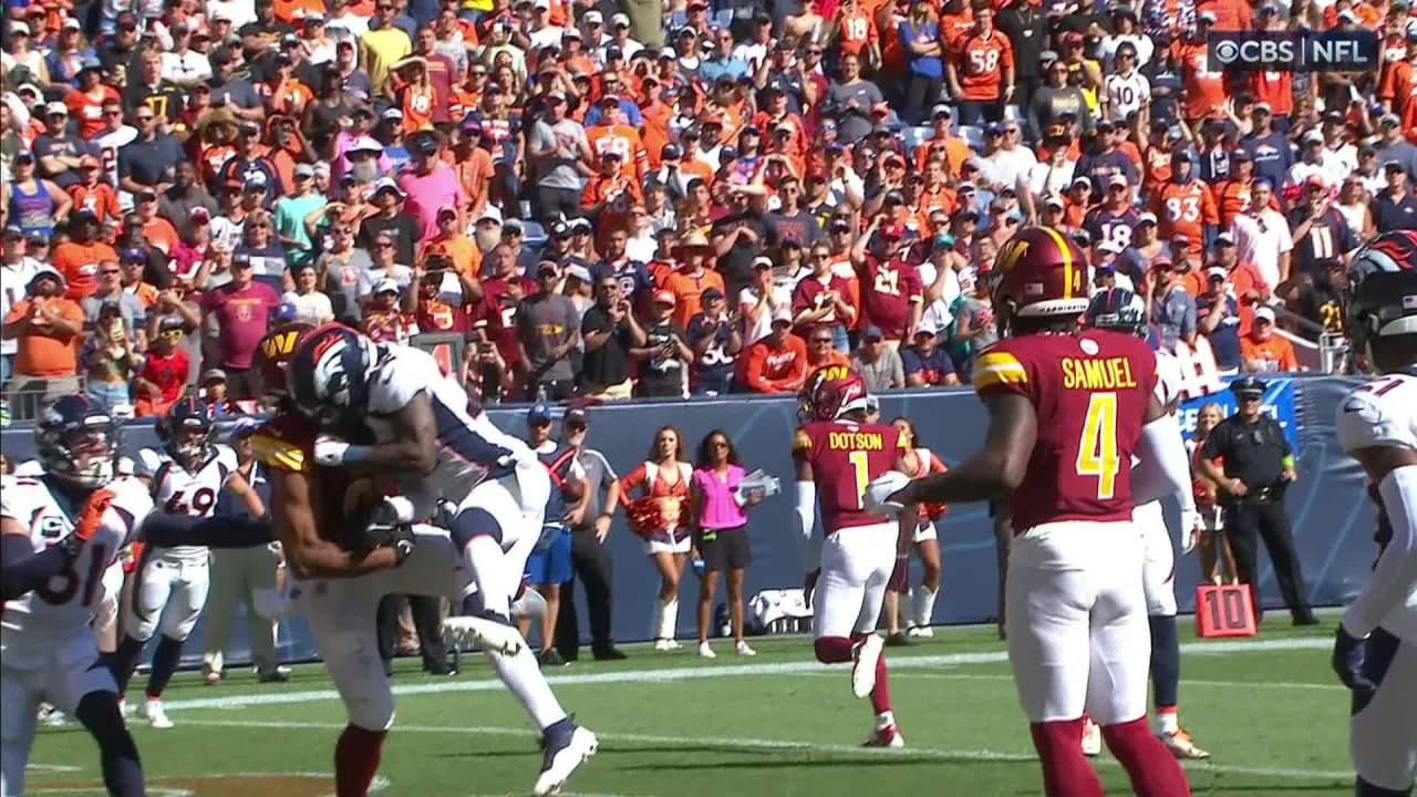 Scuffle ensues after Washington Commanders tight end Logan Thomas TD ...