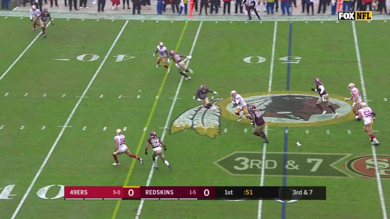 Jimmy G improvises to move chains with 11-yard third down scramble