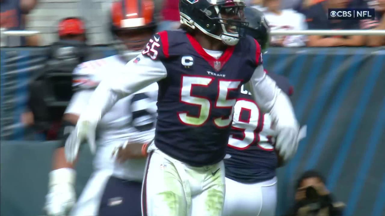 Houston Texans defensive end Jerry Hughes takes down Chicago Bears ...