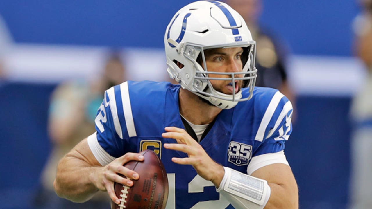 Luck fakes handoff for a two-point conversion