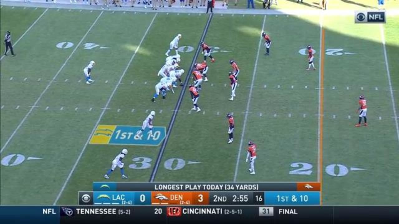 Los Angeles Chargers wide receiver Justin Herbert slings pass to wide ...