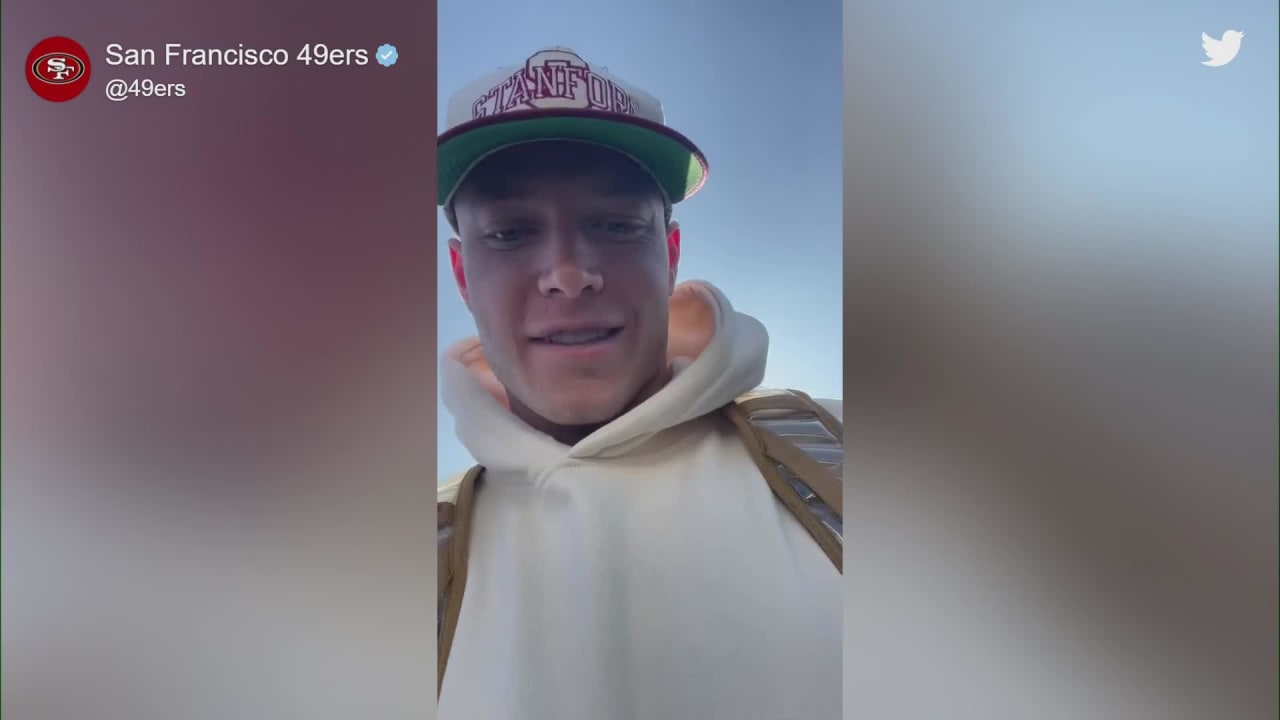 San Francisco 49ers running back Christian McCaffrey sends out his ...