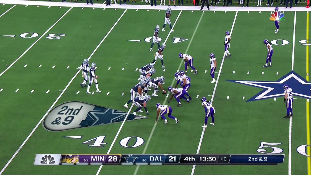 Dak avoids sack, lasers first-down pass across body to Cooper