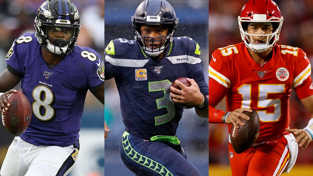 Top ten Lamar Jackson, Russell Wilson, Patrick Mahomes plays of 2019