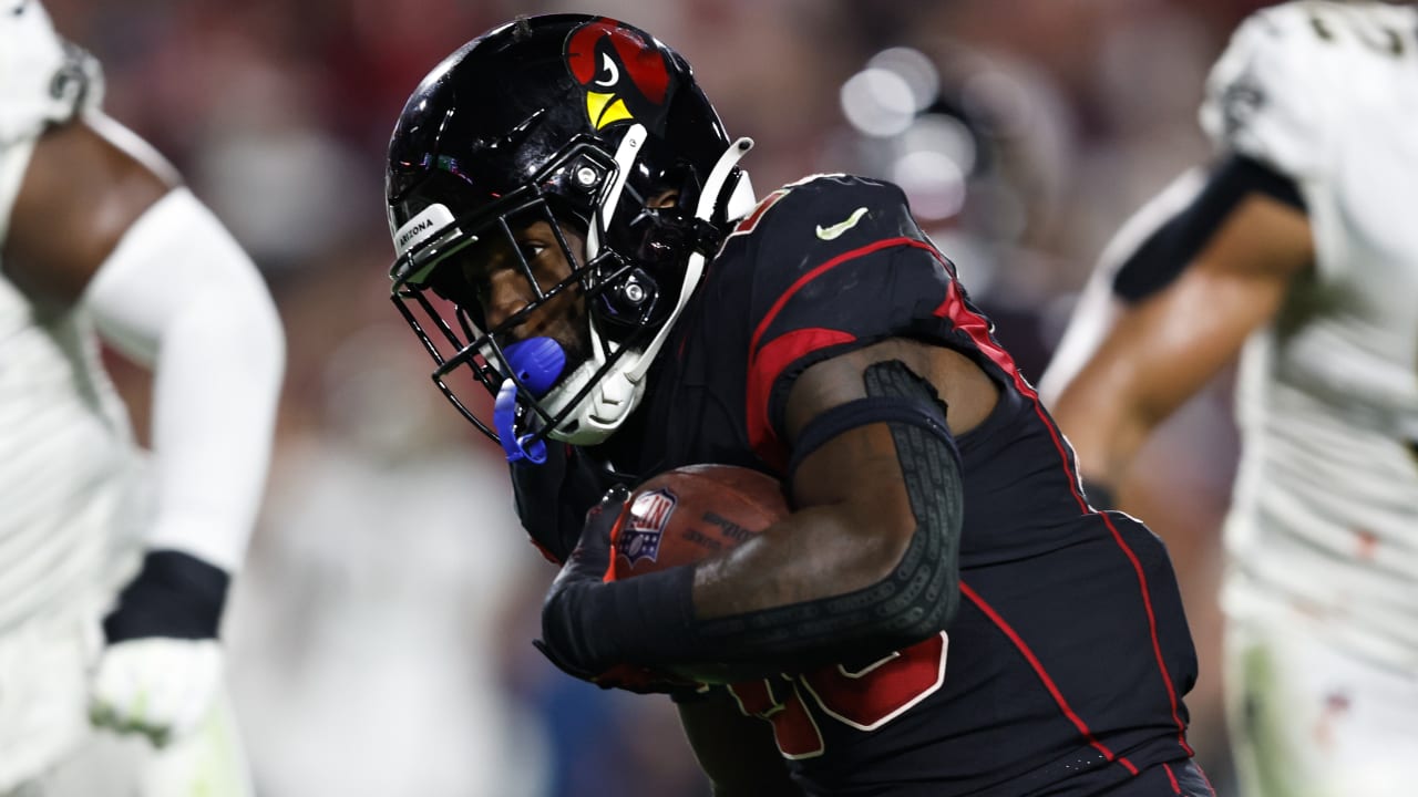 Arizona Cardinals running back Eno Benjamin hits turbo on his 45-yard ...