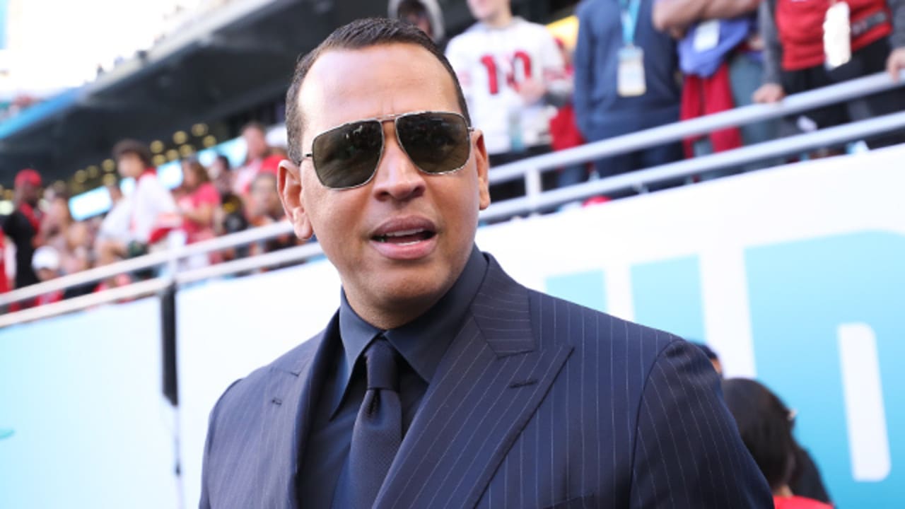 A-Rod signs autographs before Super Bowl LIV