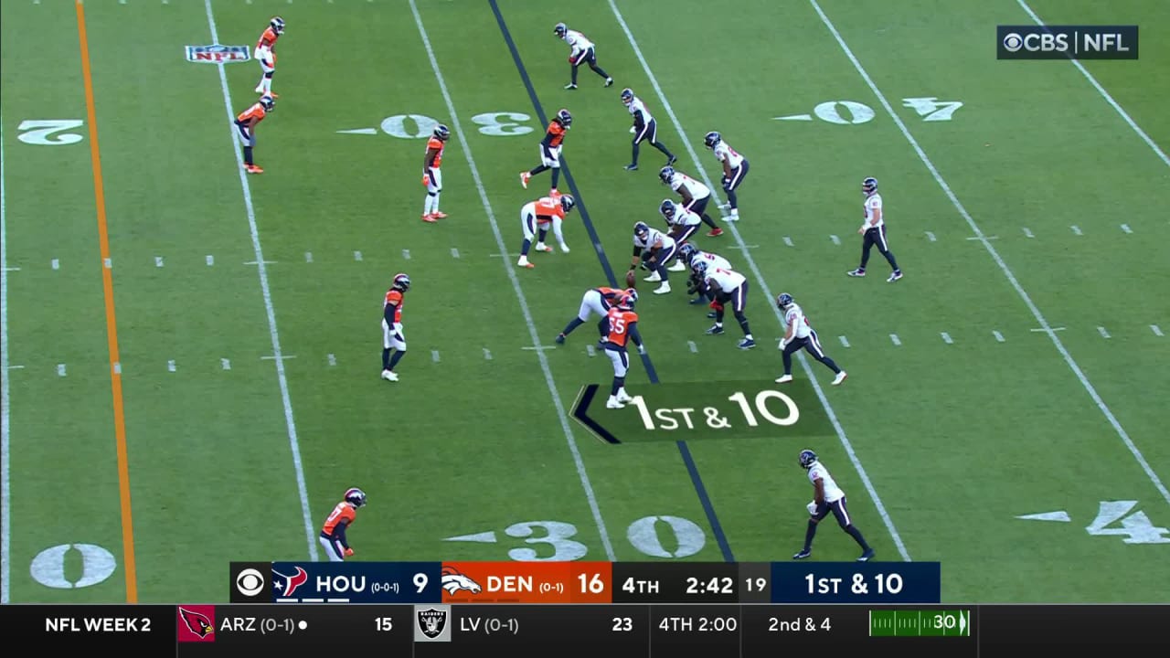 Denver Broncos linebacker Randy Gregory's strip-sack of Houston Texans ...