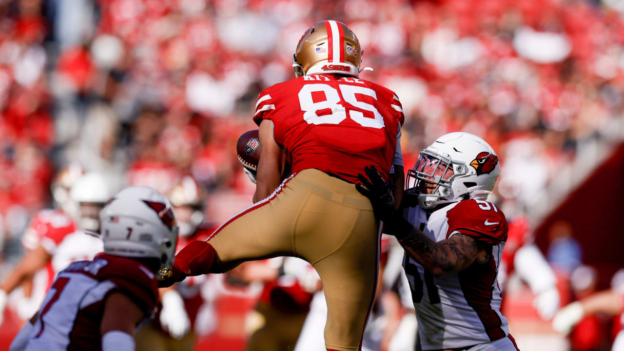 San Fransisco 49ers tight end George Kittle's first catch since return ...