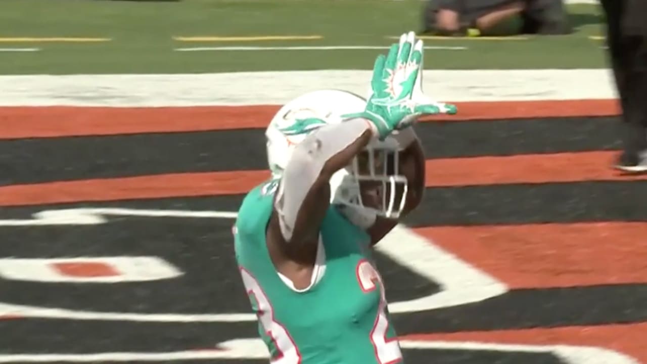 Miami Dolphins rookie running back Gerrid Doaks bangs in his second ...