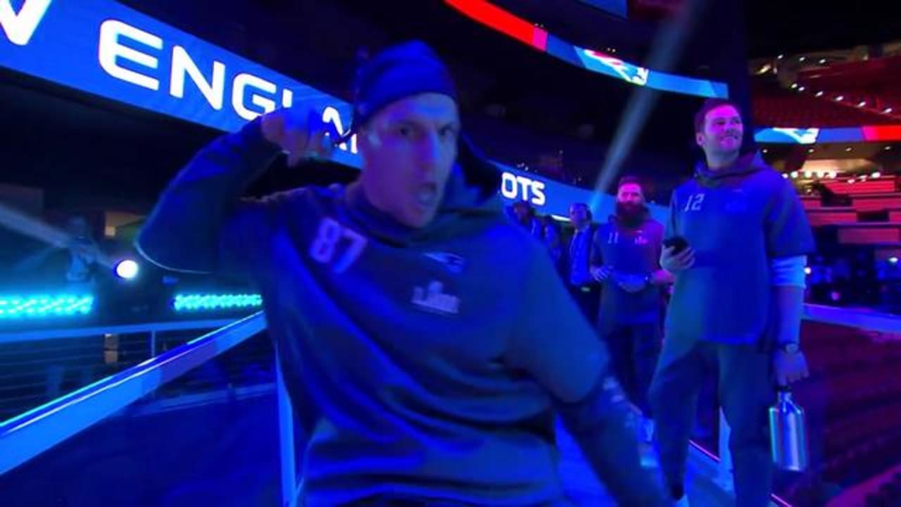 New England Patriots tight end Rob Gronkowski shows off his dance moves ...