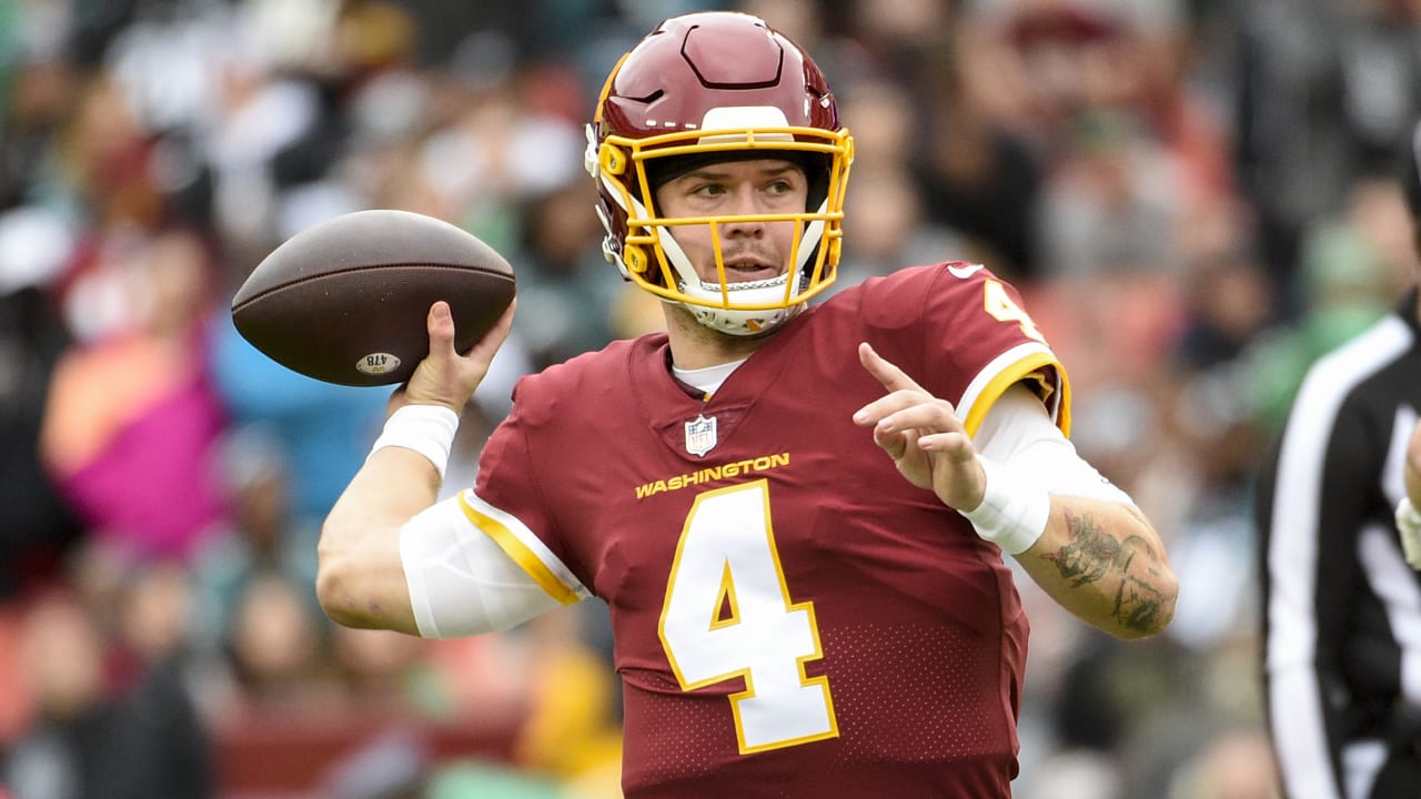 Washington Football Team quarterback Taylor Heinicke lofts perfect pass ...