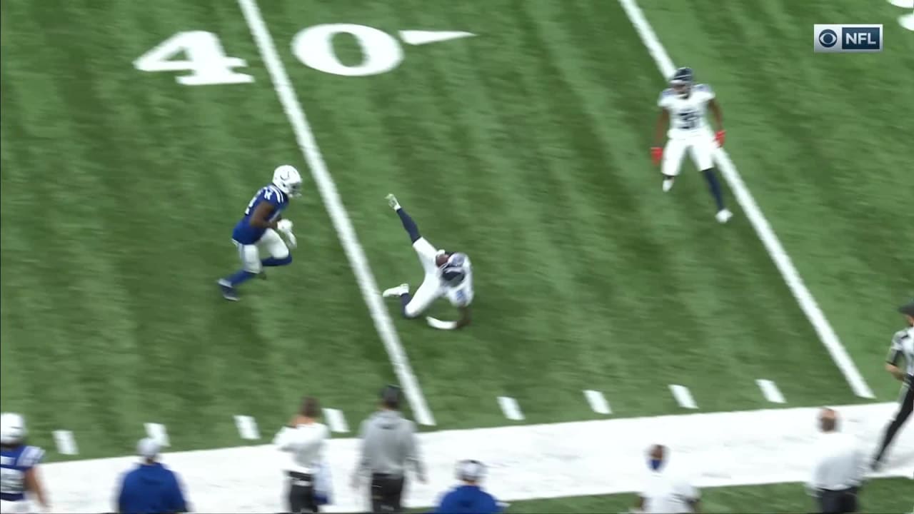 Tennessee Titans cornerback Breon Borders runs route better than WR for ...