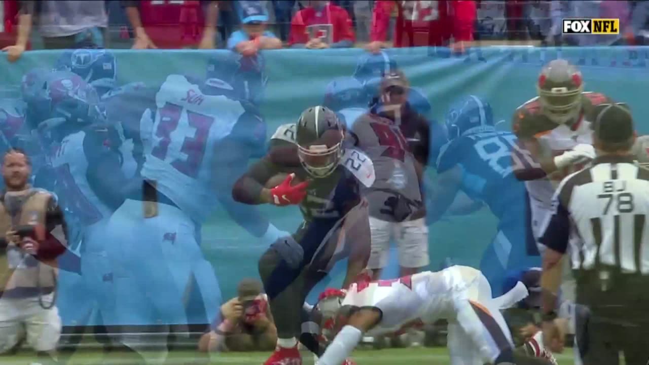 Derrick Henry turns into a freight train for strong 34-yard run